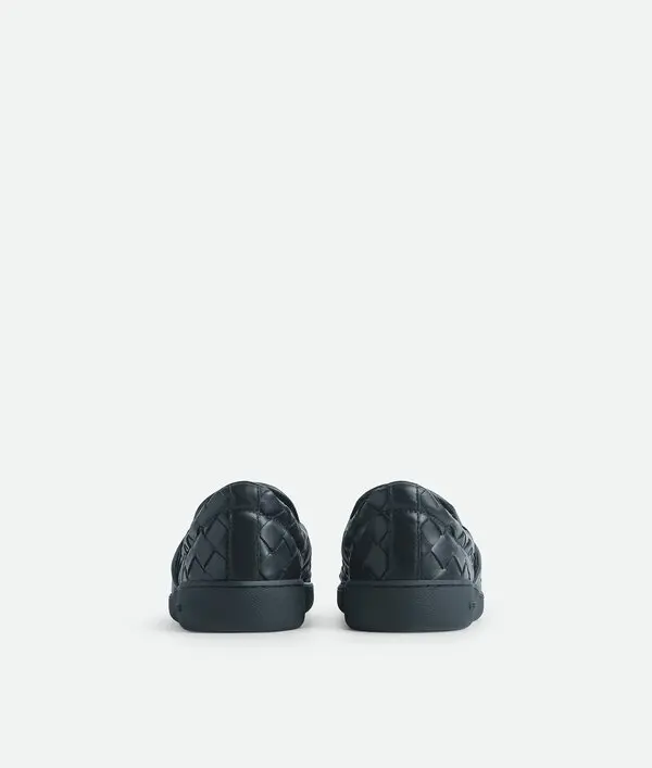 Bottega Veneta Intrecciato Leather Slip-on Sneaker - Shadow