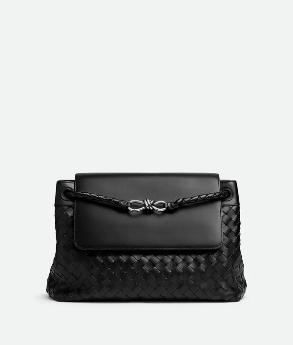 BOTTEGA  VENETA Medium Andiamo Messenger Bag - Black