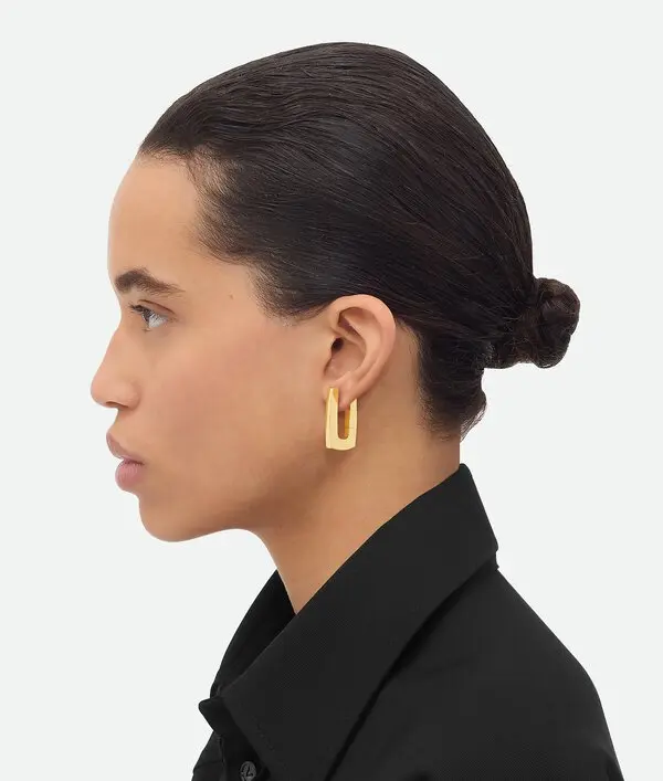 Bottega Veneta Shape Hoop Earrings