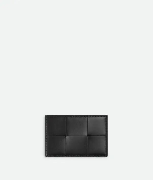 BOTTEGA  VENETA Cassette Credit Card Case - Black/parakeet