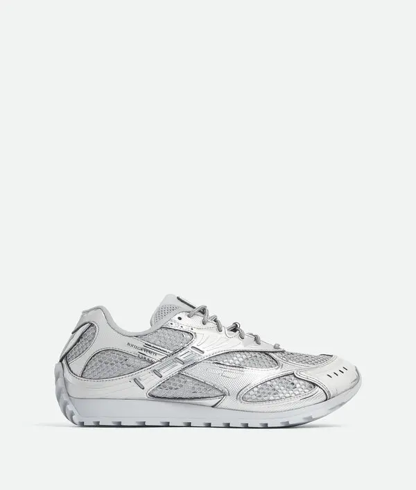 BOTTEGA  VENETA Orbit Lace-up Sneakers - Silver
