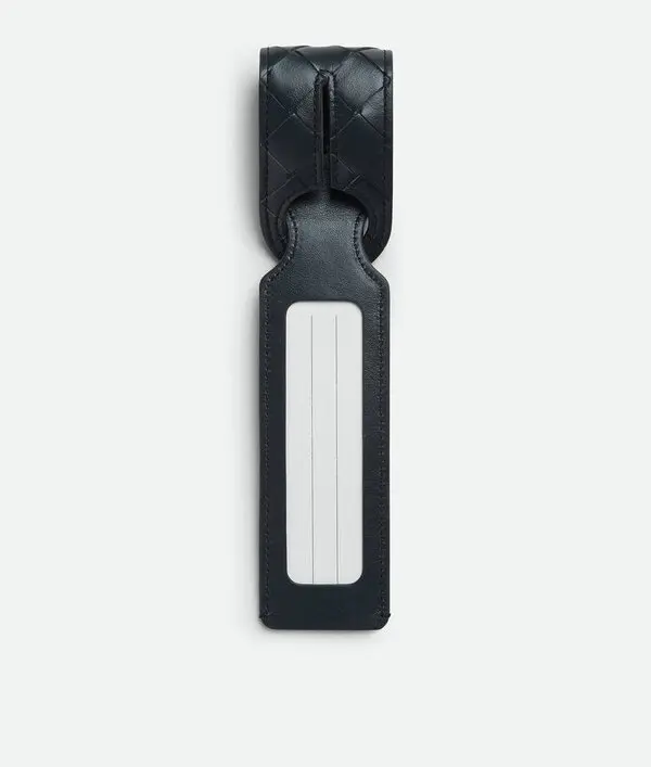 Bottega Veneta Intrecciato Long Tag Holder - Shadow