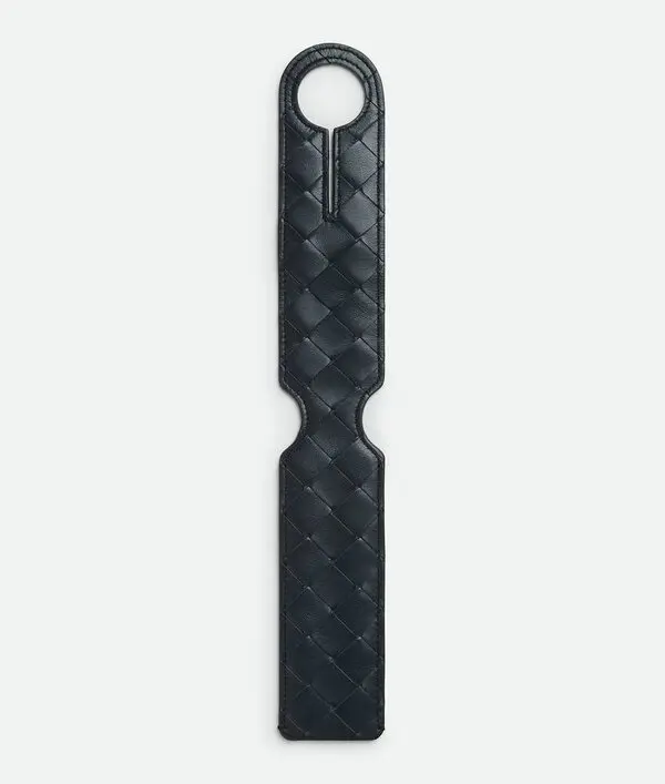 Bottega Veneta Intrecciato Long Tag Holder - Shadow