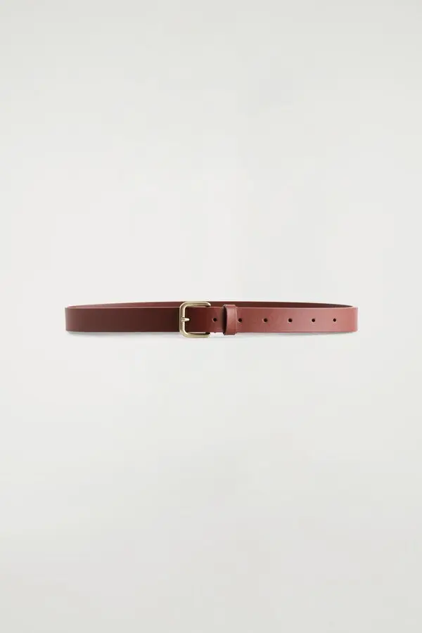Cos Leather Belt - Yellow