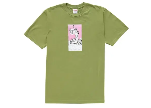 Supreme Liberty Tee Shirt - Moss