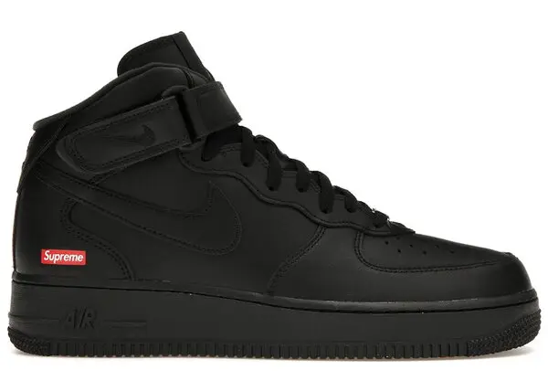 Nike Force 1 Mid Supreme Sneakers - Black