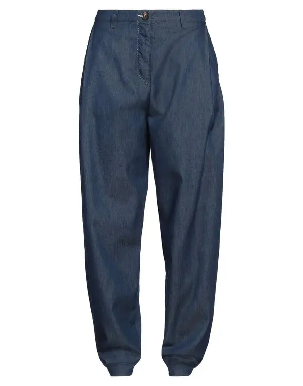 Emporio Armani Tapered Chambray Trousers