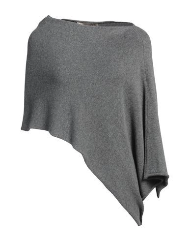 IESSE Cape Poncho In Polyamide, Wool, Viscose, And Cashmere - Grey