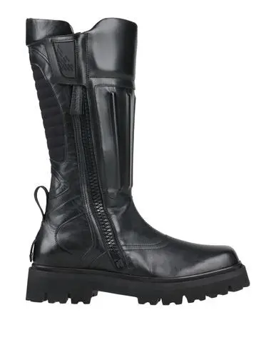 Emporio Armani Leather And Textile Fibers Boots