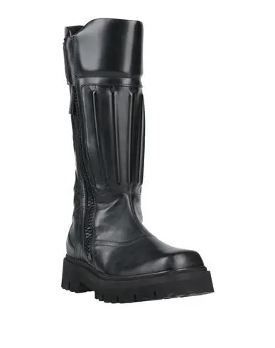 Emporio Armani Leather And Textile Fibers Boots