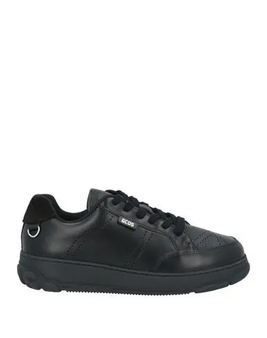 Gcds Leather Low-top Sneakers - Black