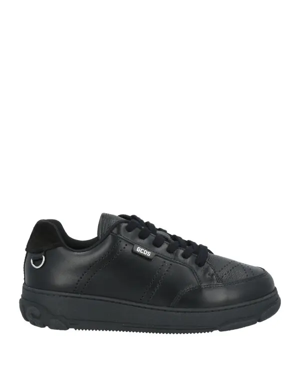 Gcds Leather Low-top Sneakers - Black