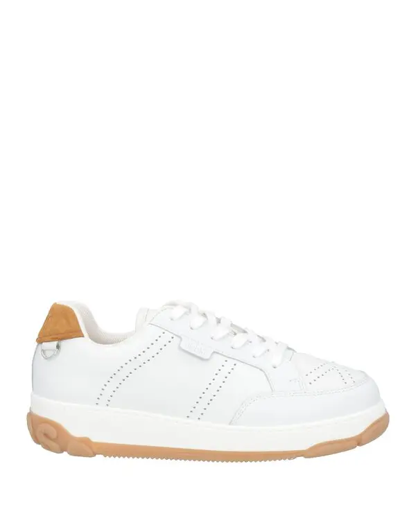 Gcds Leather Low-top Sneakers - Beige