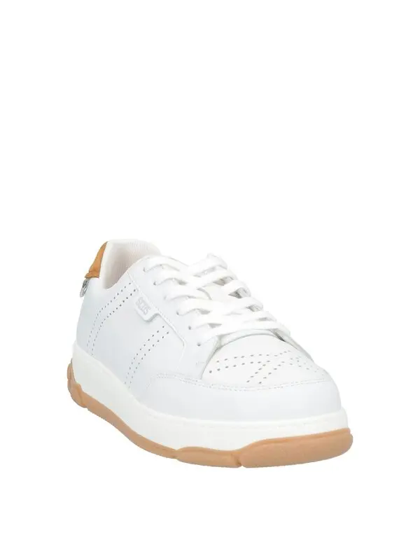 Gcds Leather Low-top Sneakers - Beige