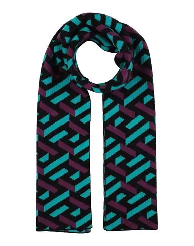 Versace Scarf Turquoise Wool, Elastane - Blue