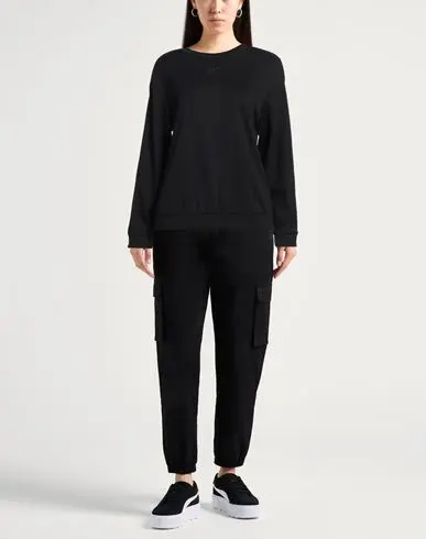 EA7 Sweatshirt In Viscose Blend With Logo Appliqu
