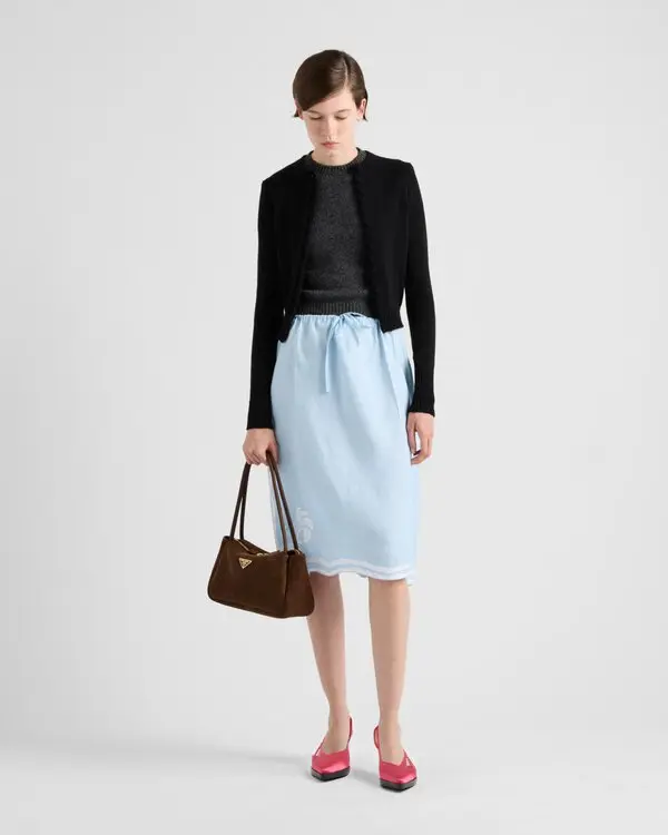 Prada Short-sleeved Cashmere Sweater