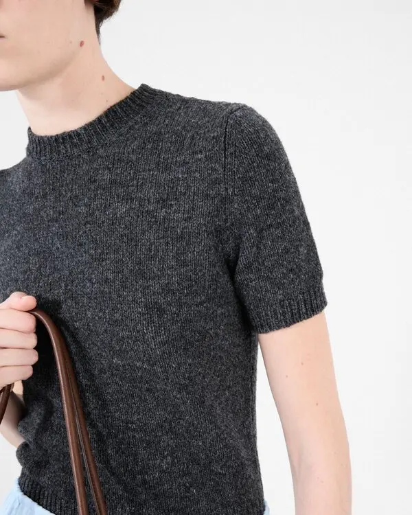 Prada Short-sleeved Cashmere Sweater