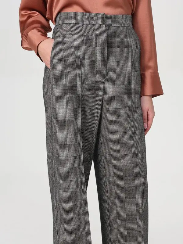 Max Mara Tailored Plaid Wide-leg Trousers - Grey