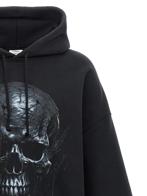 Vetements Skull Metal' Hoodie In Black - 24% Off | Editorialist