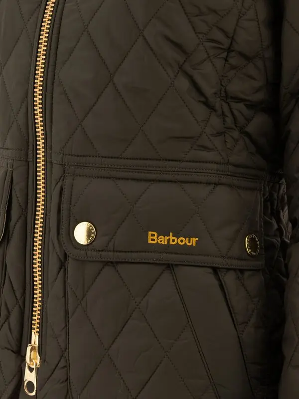 Barbour Beadnell' Fitted Quilted Jacket - Green
