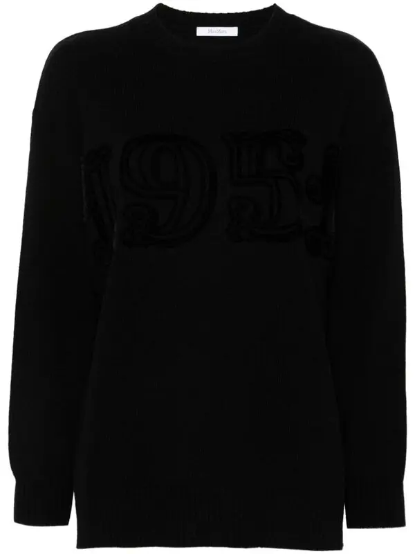 Max Mara Wool-cashmere Blend Sweater - Black