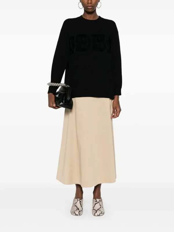 Max Mara Wool-cashmere Blend Sweater - Black