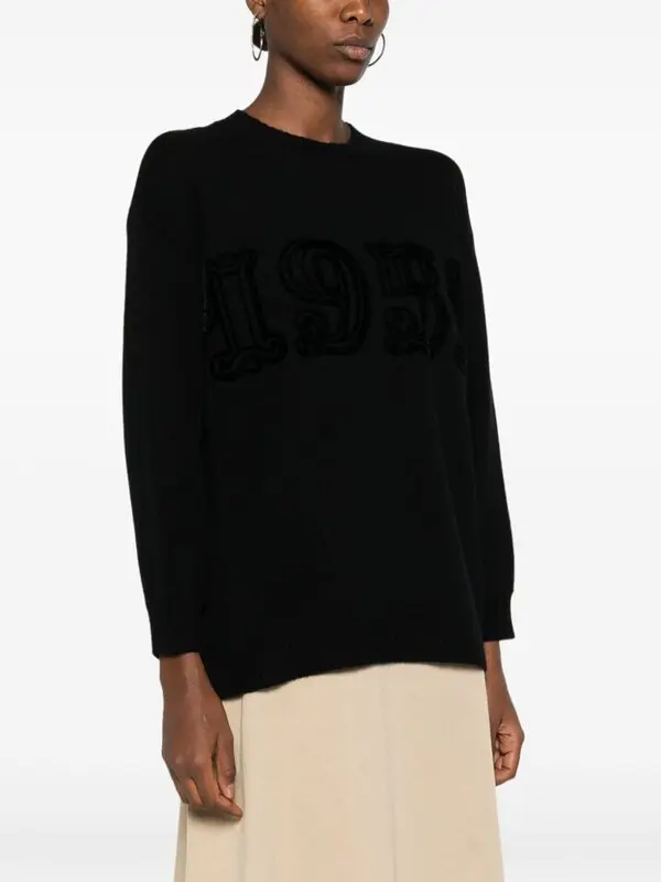 Max Mara Wool-cashmere Blend Sweater - Black