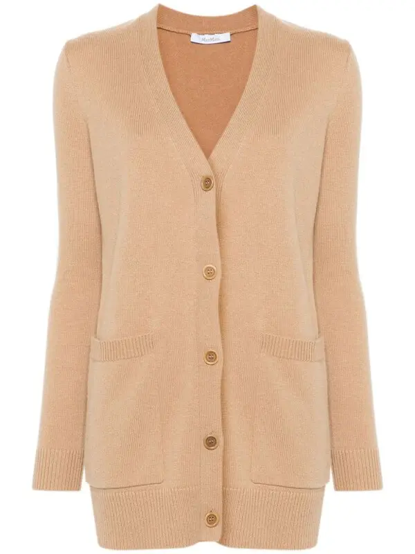 Max Mara Wool-cashmere Blend Cardigan - Camel
