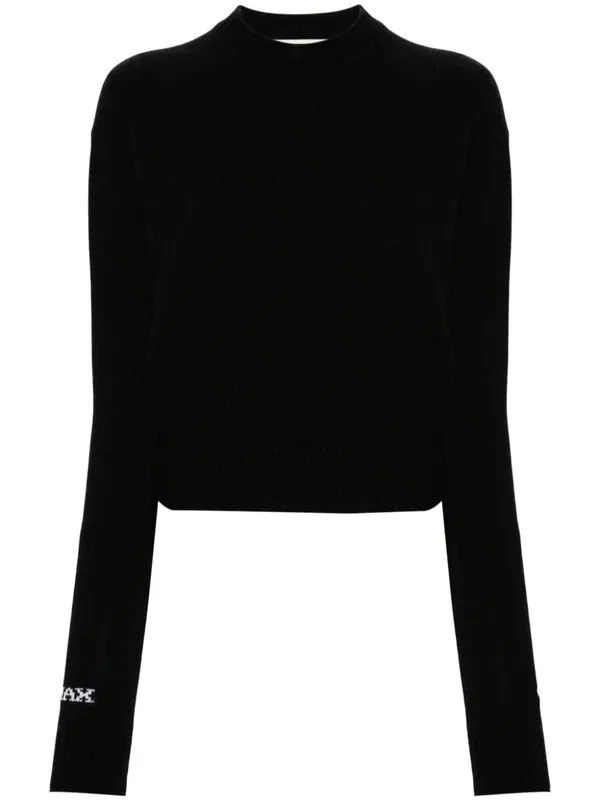 Sportmax Wool Crewneck Sweater - Black