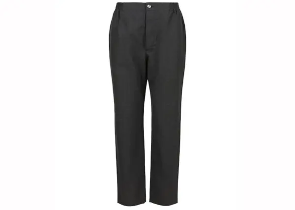 Gucci Label Cotton Poplin Trousers - Medium Grey