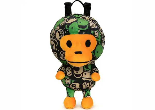 A BATHING APE Baby Milo Plush Backpack