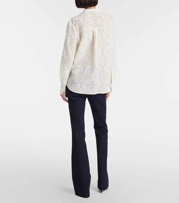 Veronica Beard Naya Embroidered Shirt