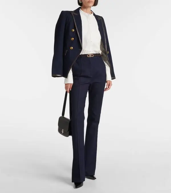 Veronica Beard Naya Embroidered Shirt