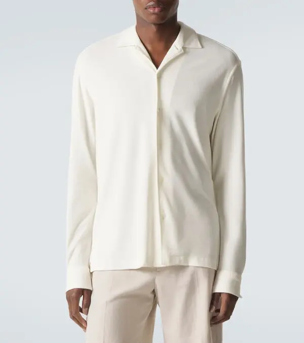Zegna Cotton And Silk Shirt