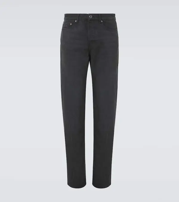 AMI Paris Straight Leg Jeans In /grizzly
