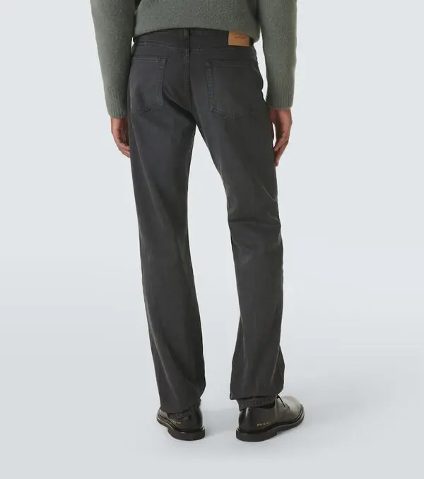 AMI Paris Straight Leg Jeans In /grizzly