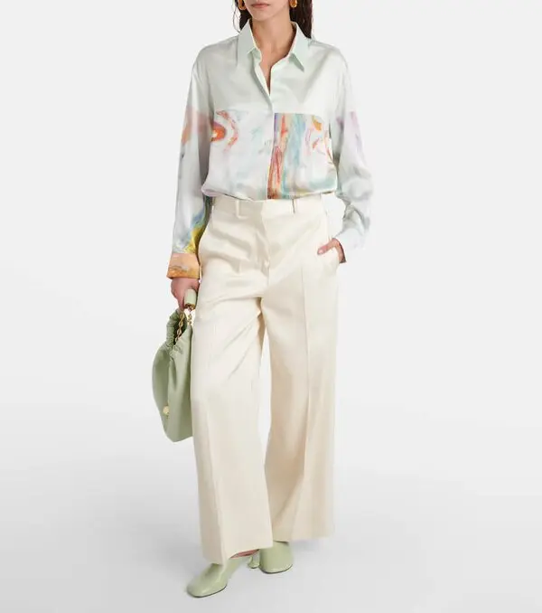 JACQUES WEI Printed Button-down Shirt