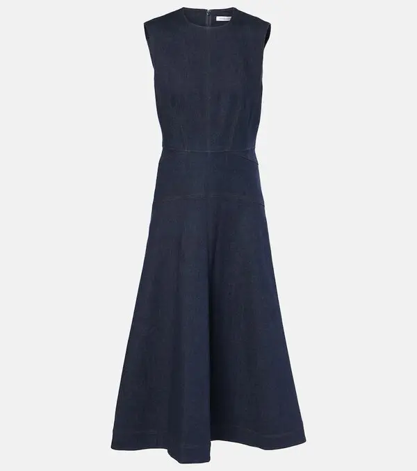 Veronica Beard Karrigan Denim Midi Dress