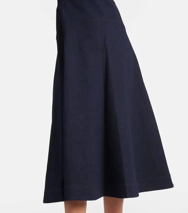 Veronica Beard Karrigan Denim Midi Dress