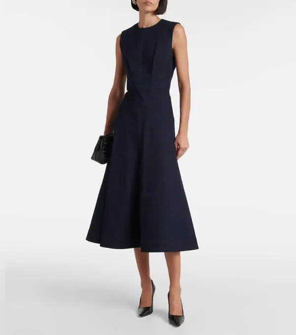 Veronica Beard Karrigan Denim Midi Dress