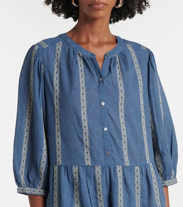 Velvet By Graham & Spencer Kaitlyn Jacquard Cotton-blend Minidress
