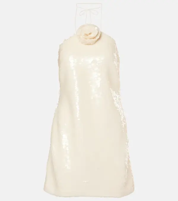 Magda Butrym Sequined Minidress - White