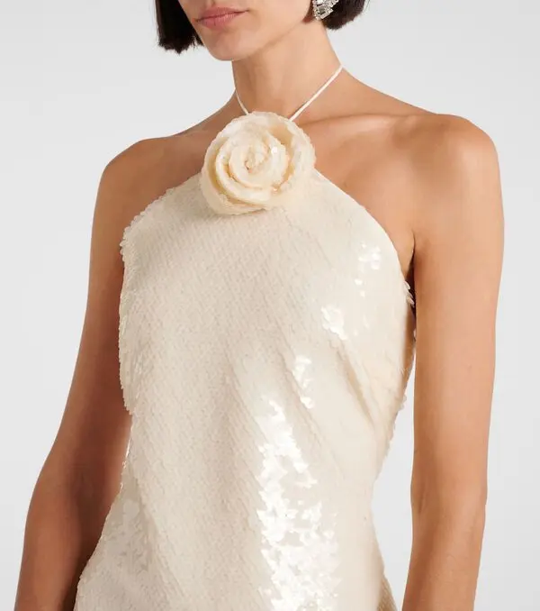 Magda Butrym Sequined Minidress - White