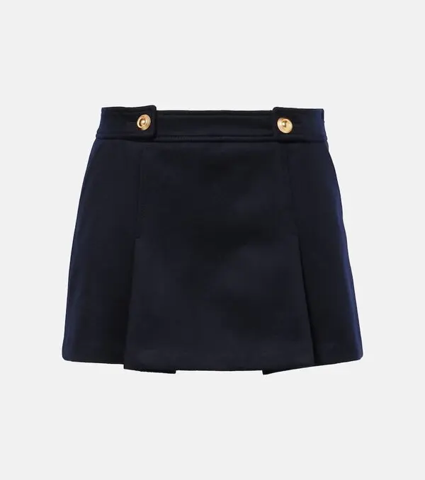TOM FORD Pleated Wool And Cashmere Miniskirt