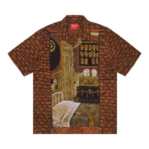 Supreme Martin Wong Secret World Rayon Shirt - Multicolor