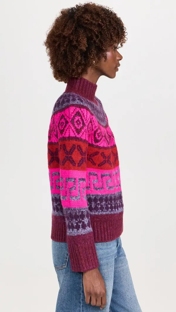 Saylor Candace Fair Isle Knit Sweater