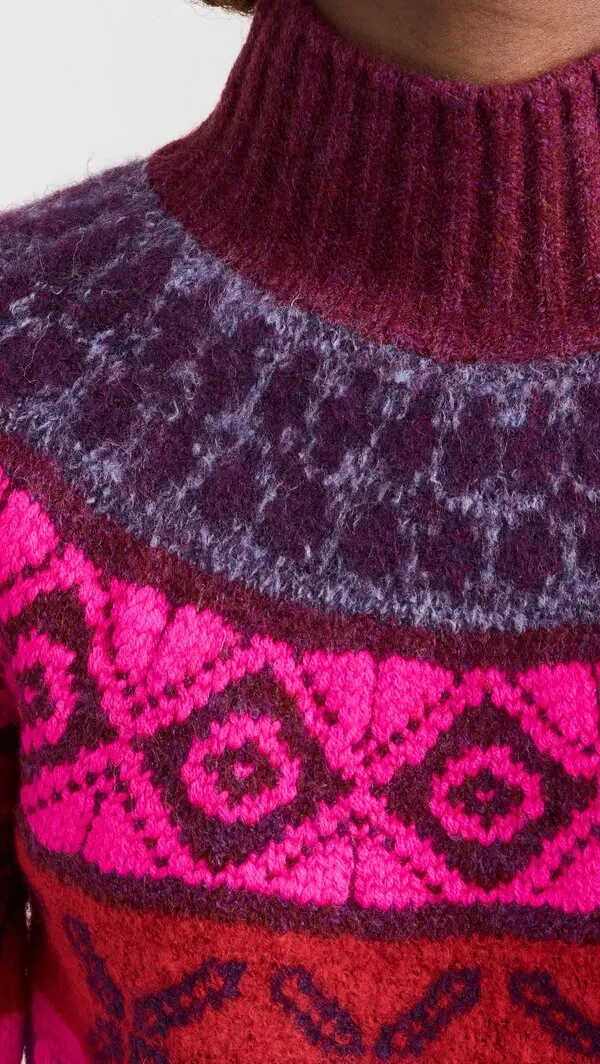 Saylor Candace Fair Isle Knit Sweater