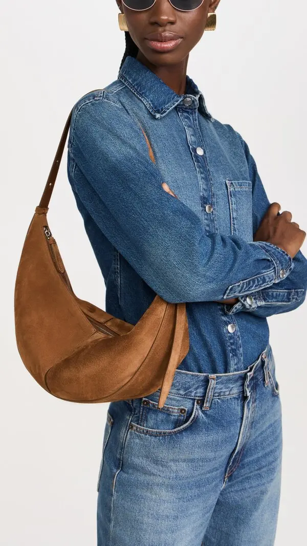 Proenza Schouler Slide Bag In Soft Suede - Saddle