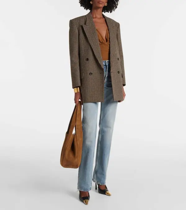 Saint Laurent Le 5 À 7 Bea Suede Tote Bag - Brown